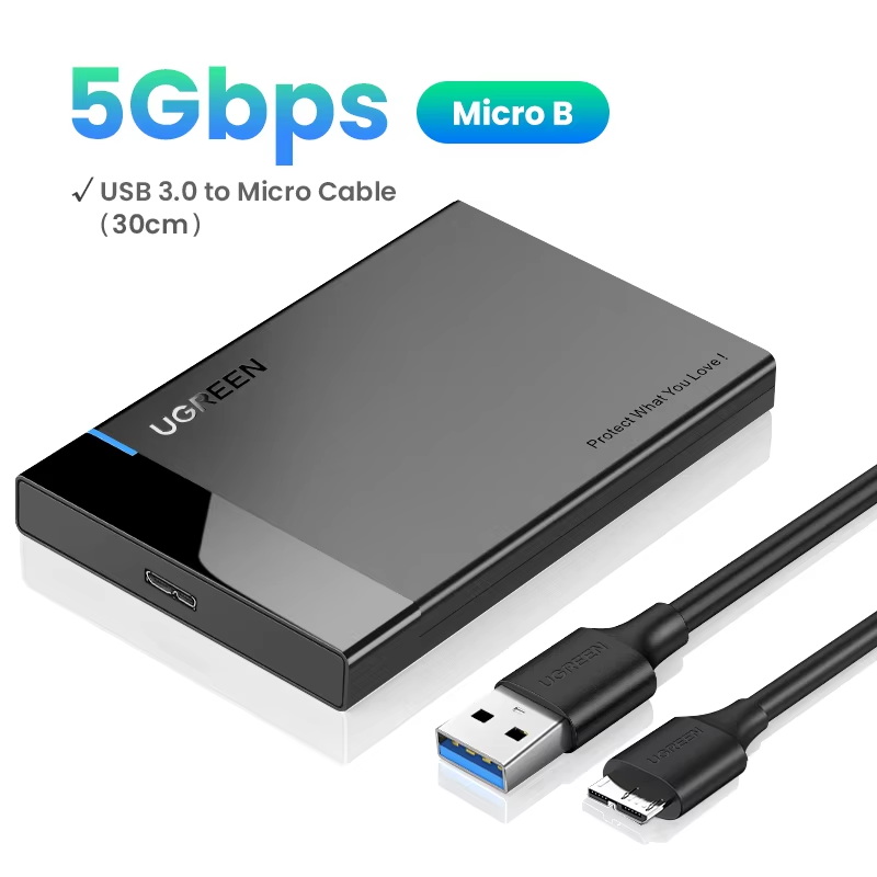 UGREEN HDD Case 2.5'' SATA to USB 3.0 Hard Drive Enclosure for SSD Disk HDD Box USB C 3.1 Gen 2 ...