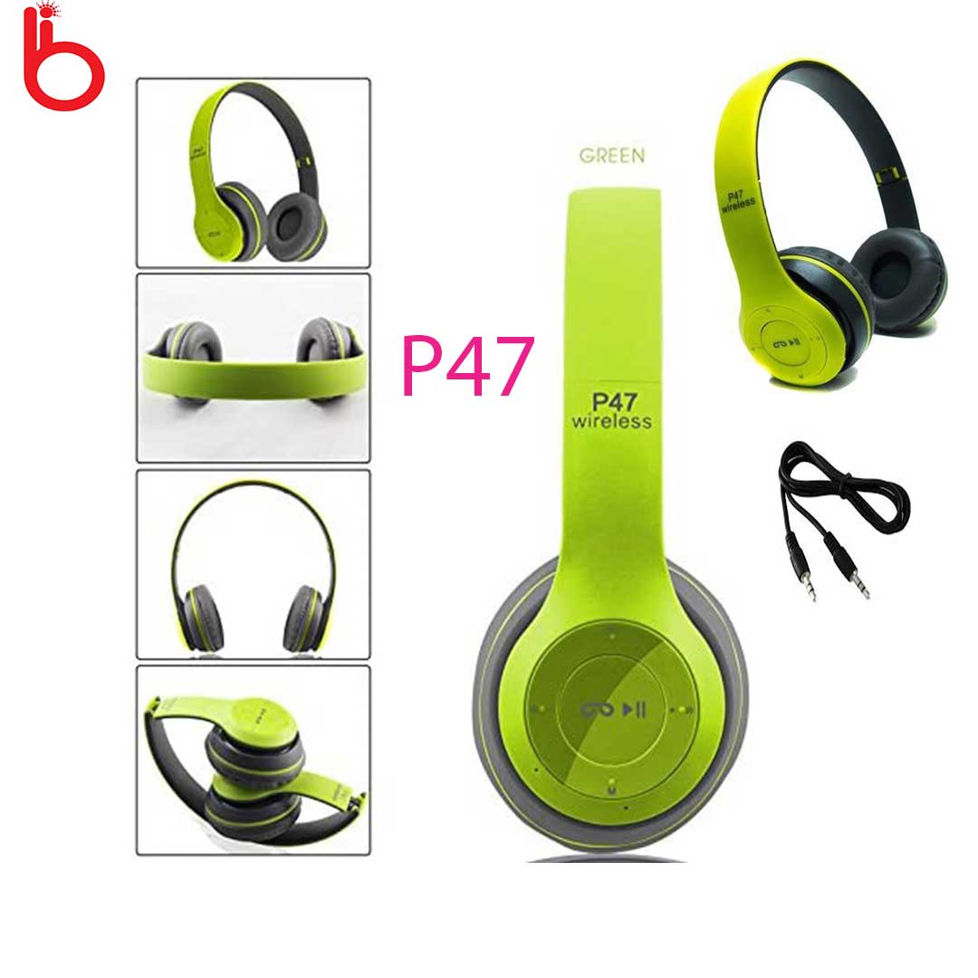 Wireless Bluetooth Headphone P47 Stereo Earphone with SD Card Slot ...