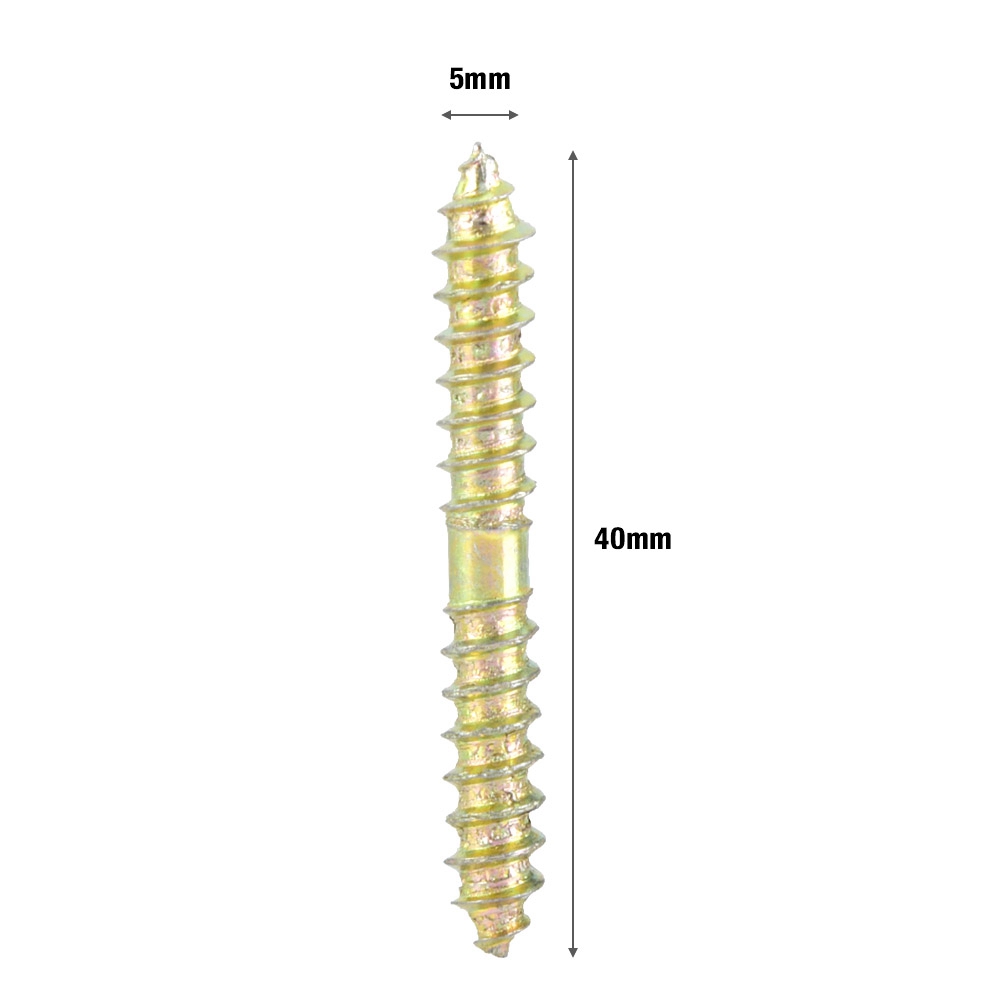 Self tapping threaded screw 40mm zinc plate Fixing pin male thread 5mm ...