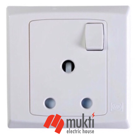MK Made in Singapore SLIMLINE PLUS 15A 3 Pin Round AC Socket with ...