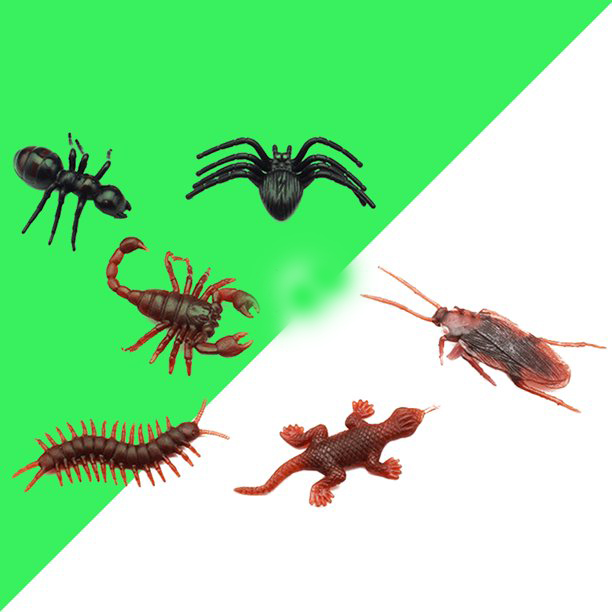 Mixed Simulation Insect Toy Plastic Ant Centipede Cockroach Fly Spider ...