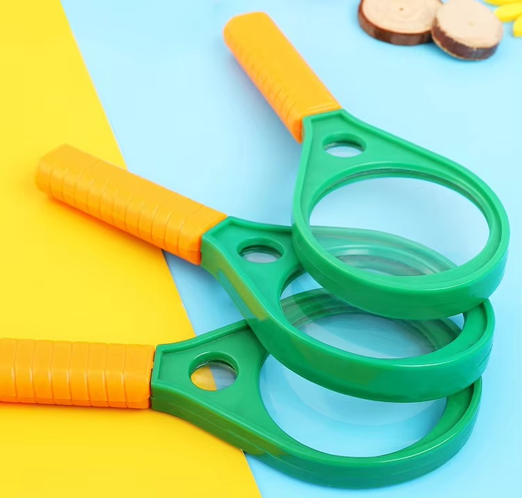 Kids Handheld Magnifying Glass | 4x & 6x Dual Lens | Educational ...