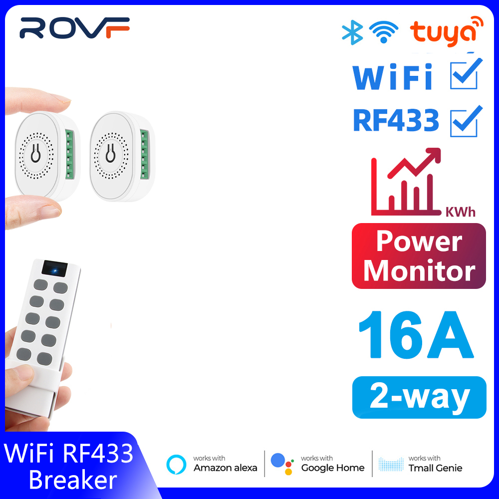 ROVF - Smart Wireless Switch Light - Mini 2 Way Module On/Off - 16A ...