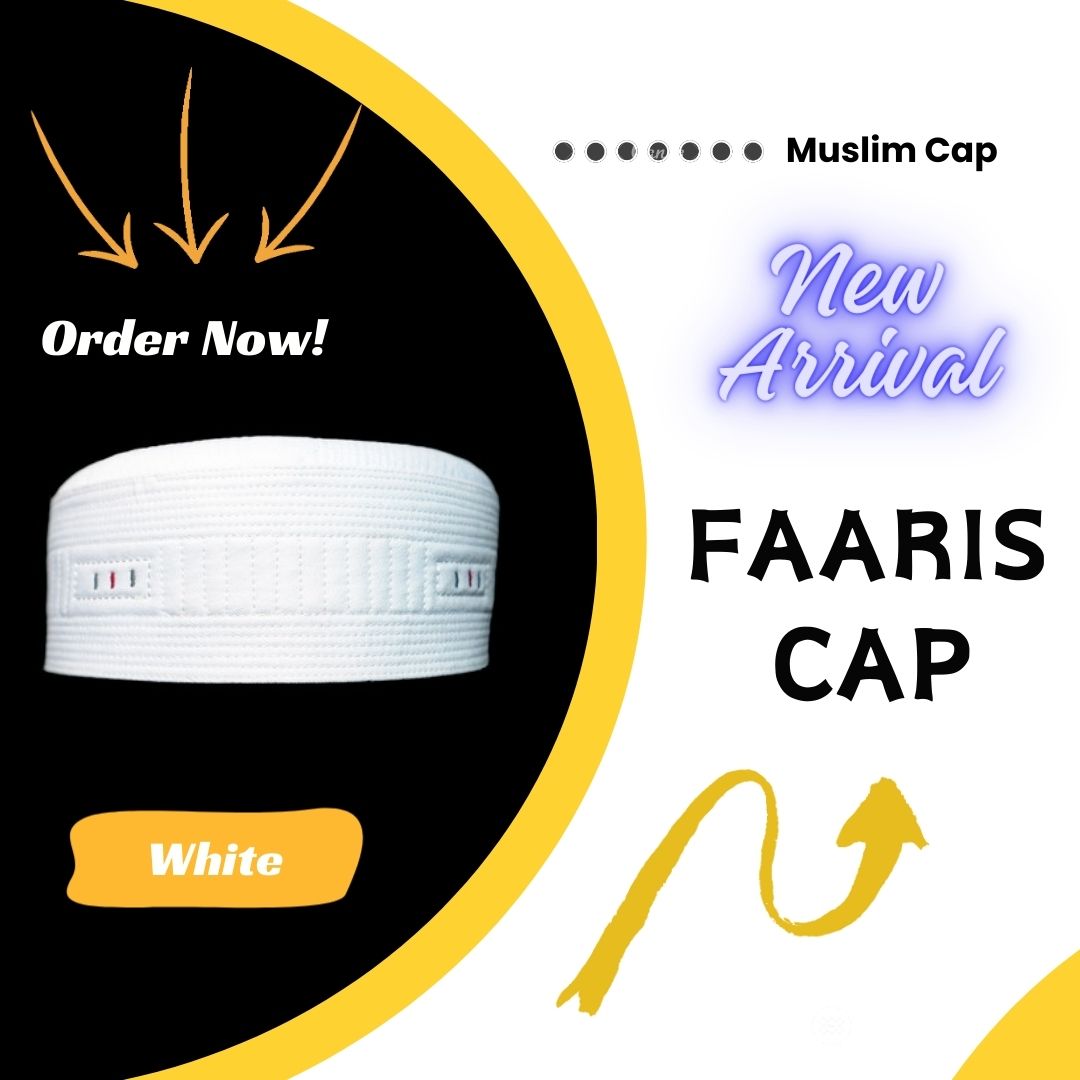 Muslim Cap For Men Fashion New FAARIS CAP Premium Quality Fabric ...