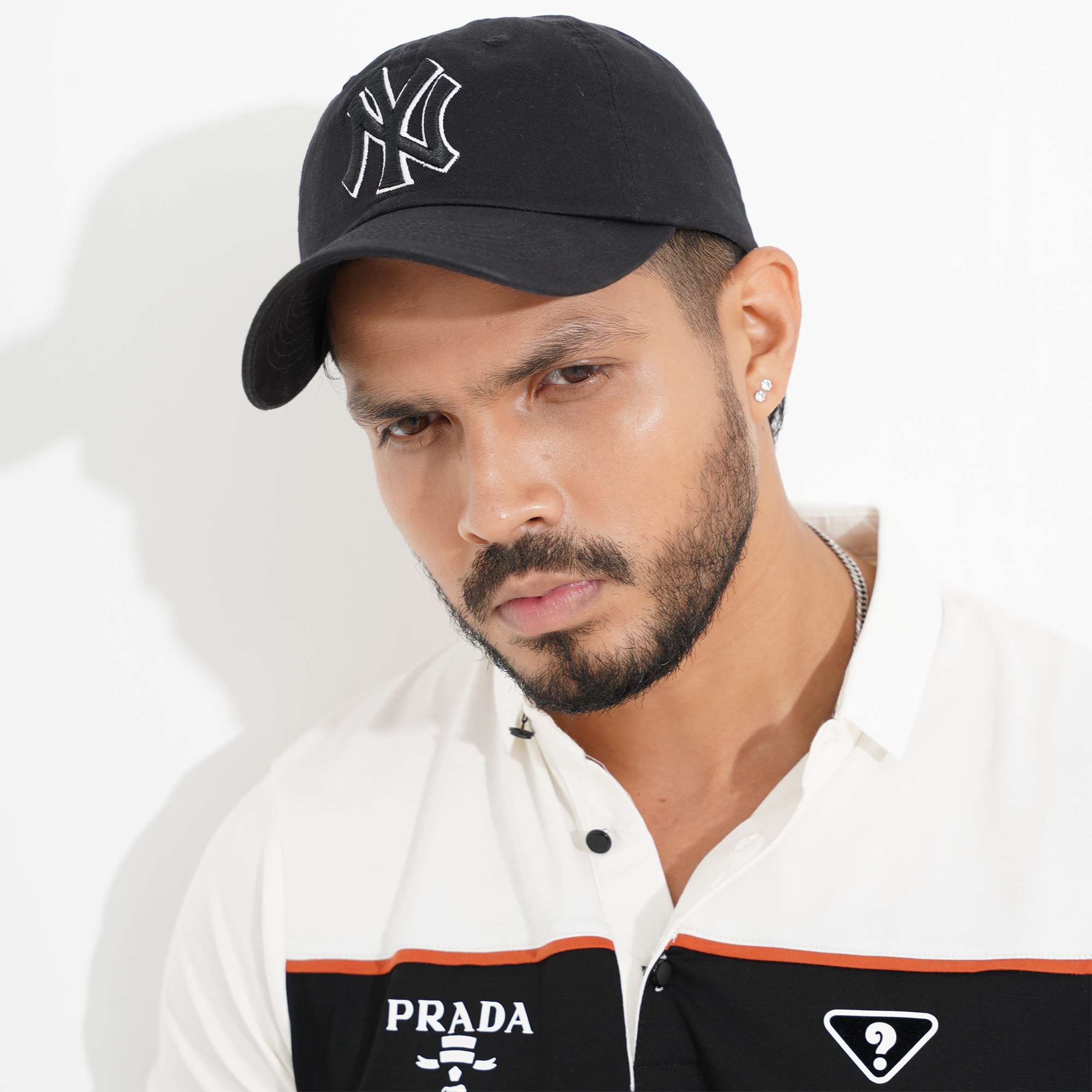 GenZ Premium Twill Cap for men - Front Embroidery NY - Back Embroidery ...