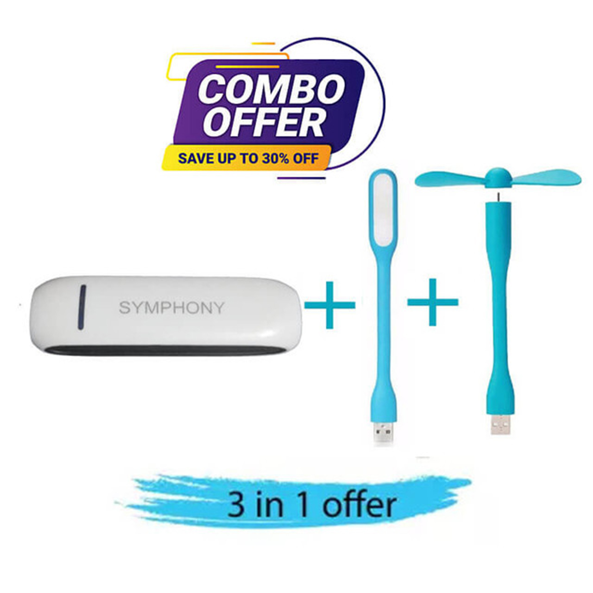 Gadget Pack Combo Offer Mini Ultra Fast Charging Power Bank + USB Fan ...