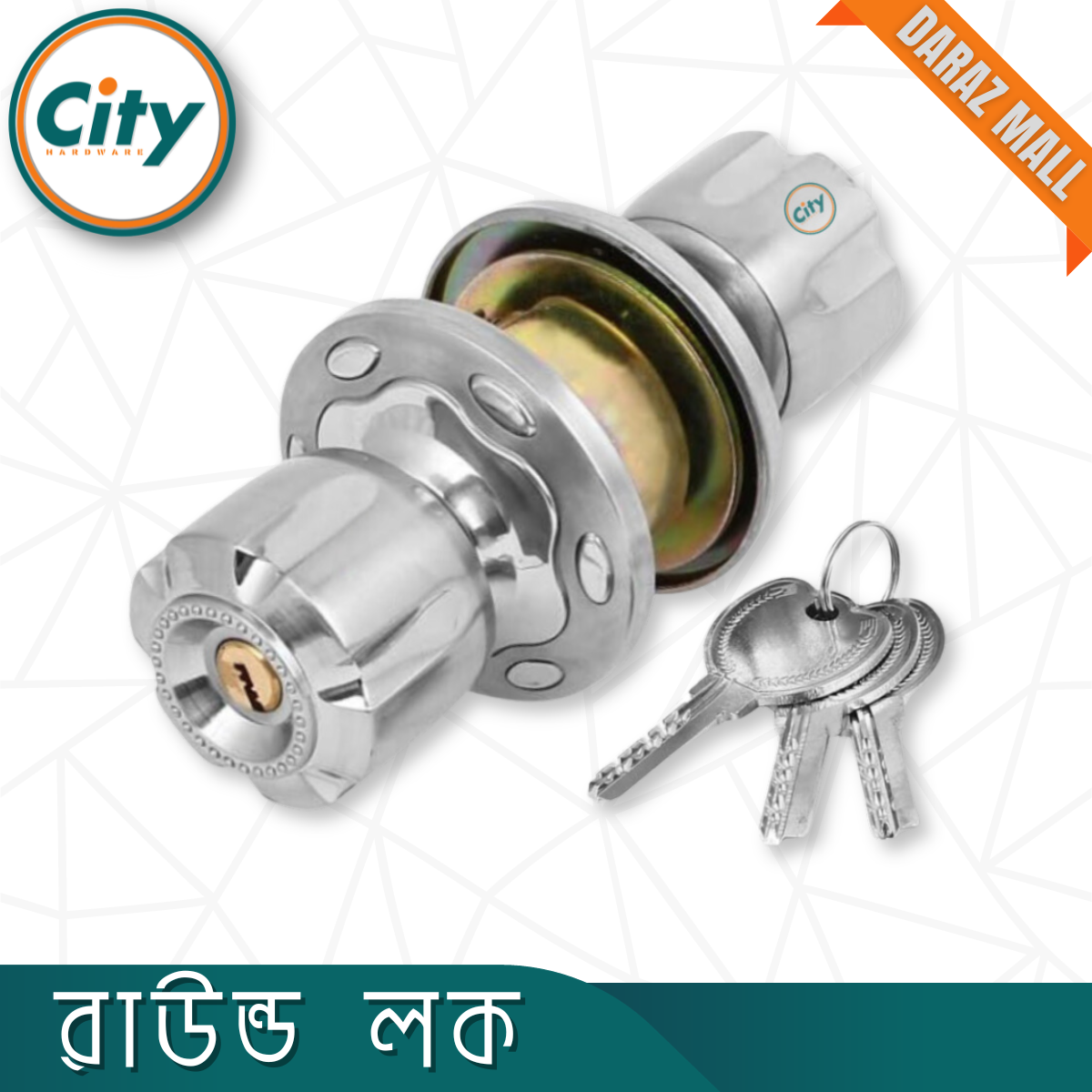 High Security Round Lock Silver Color New Kamranga Model Universal ...