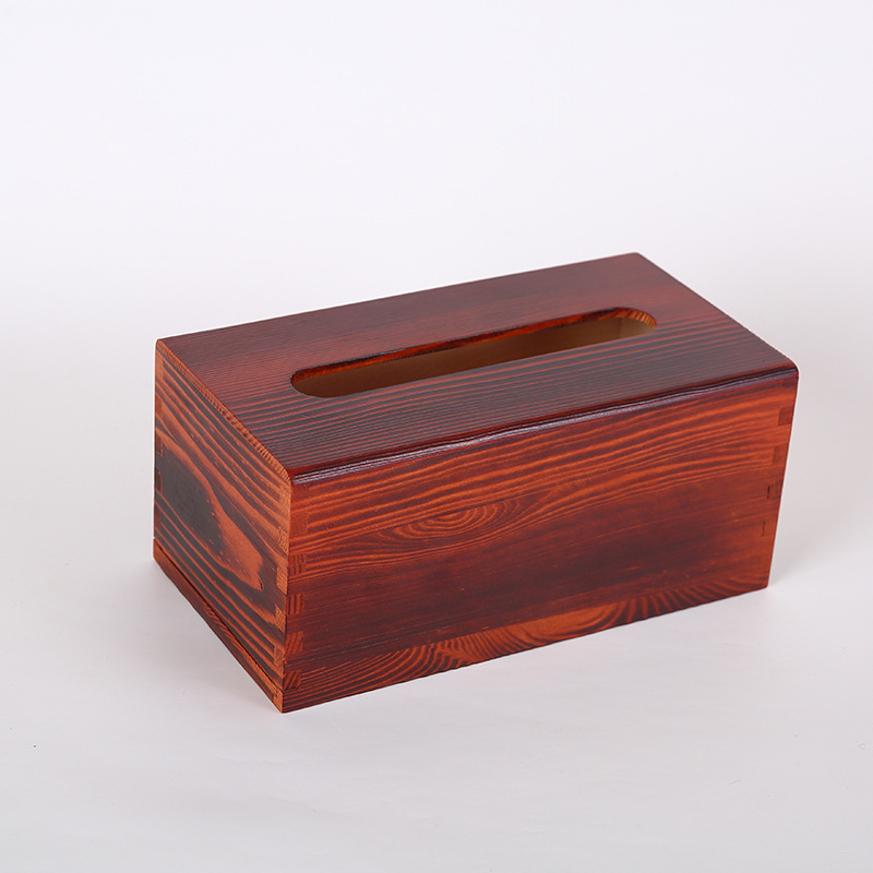 Creative Solid Wood Tissue Box Japanese Style Living Room Wooden ...