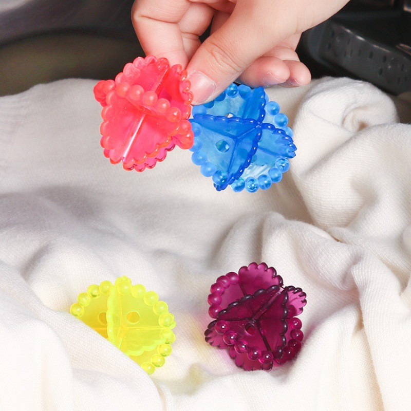5.5cm Laundry Ball Multicolor Washing Machine Ball Laundry Dryer Fabric ...