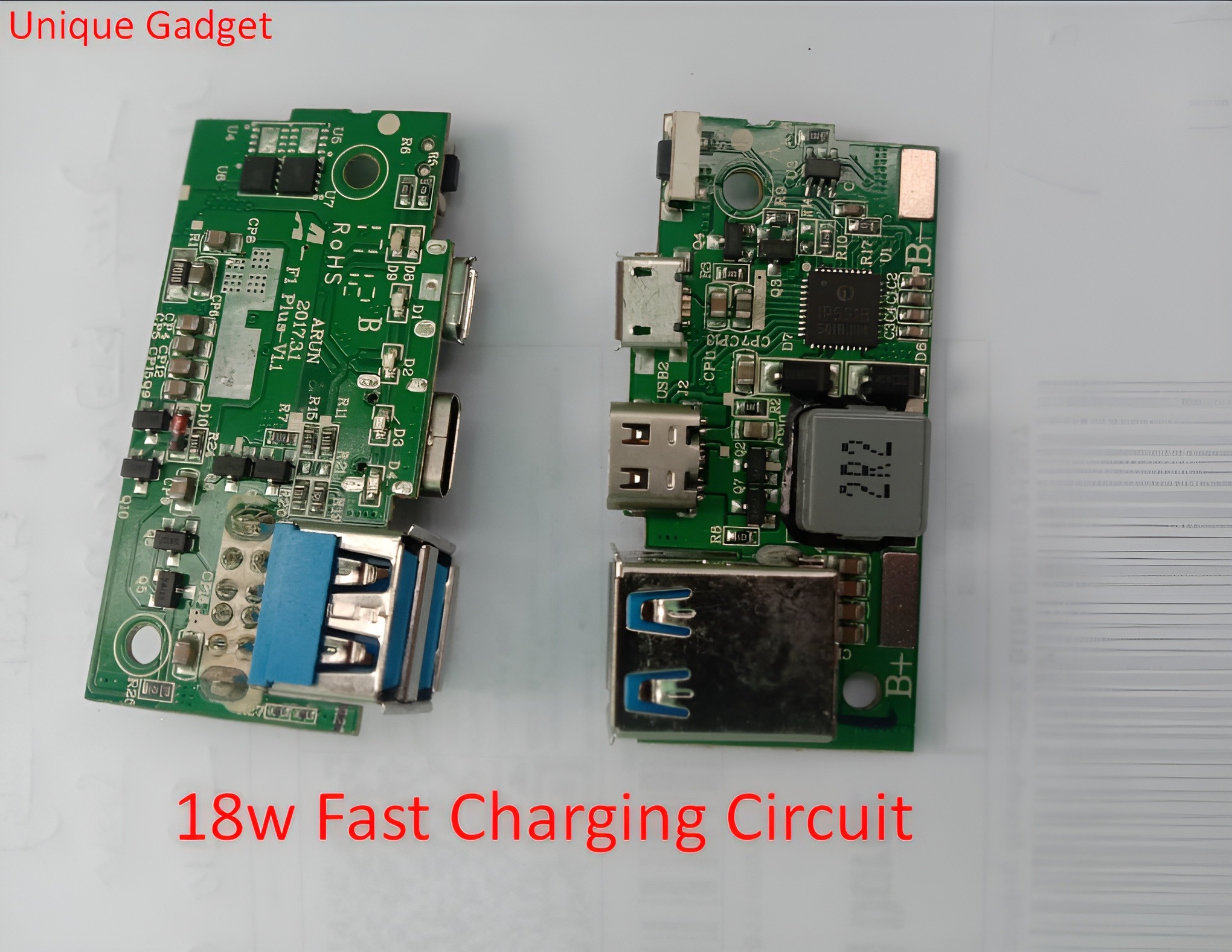 Fast Charging Power Bank Circuit 18W 3A Type C and Micro USB Charging ...