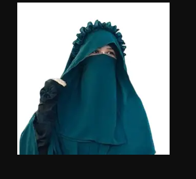 Nicab Muslim Hijab 2 Layers Face Cover Hijab Niqab | Daraz.com.bd