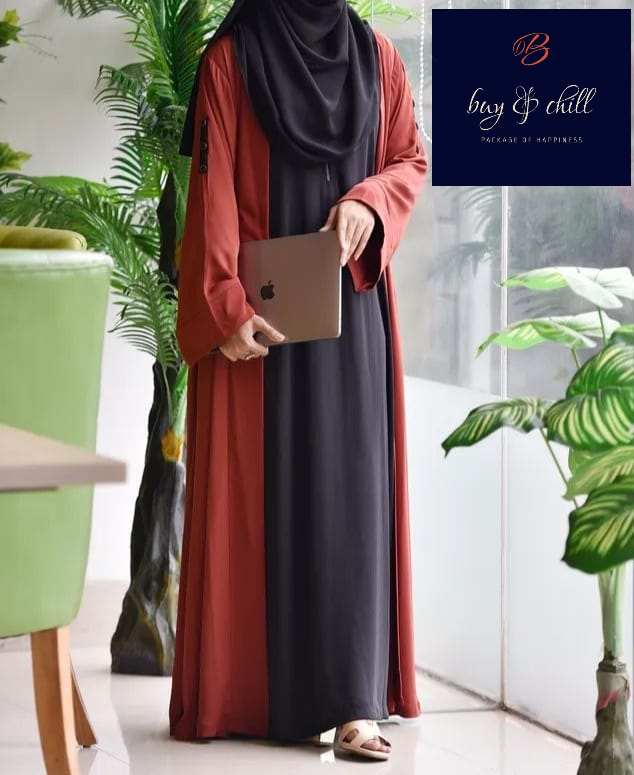 Outerwear Irani Style Party Koti Borka For Women (Dubai Cherry Fabric ...