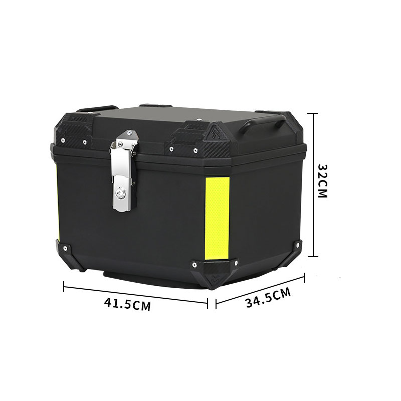 LI Motorcycle Top Box, Lockable Helmet Luggage Storage Rear Tour Box ...