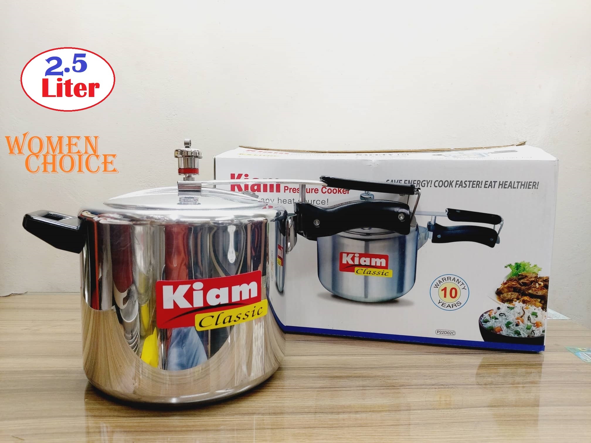 Kiam Classic Pressure cooker 2.5 litter Solid Design. Gift And Kitchen ...