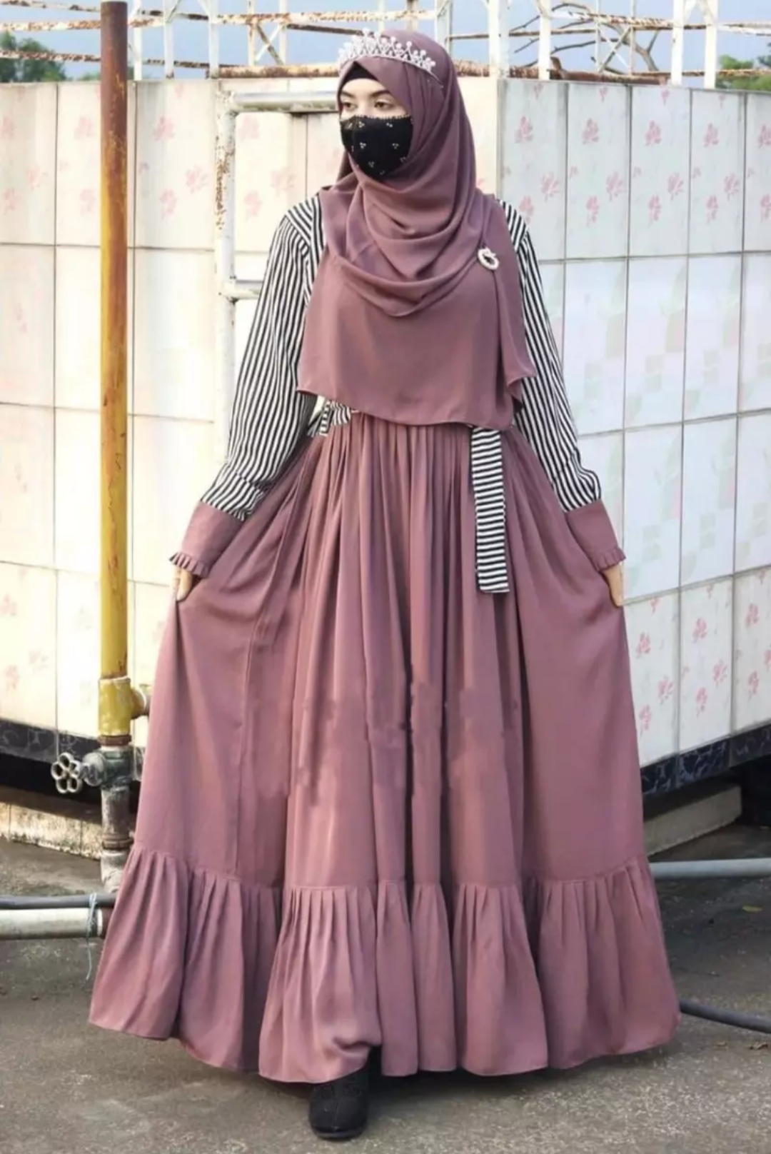 New Exclusive collection Half Step Kuchi Borkha With Hijab & niqab/new ...