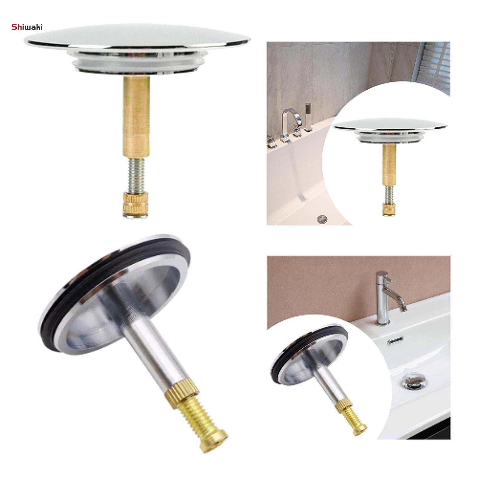 Button Drain Stopper Bath Plug for Bathtub Drain Cover Wash Basin Drain ...