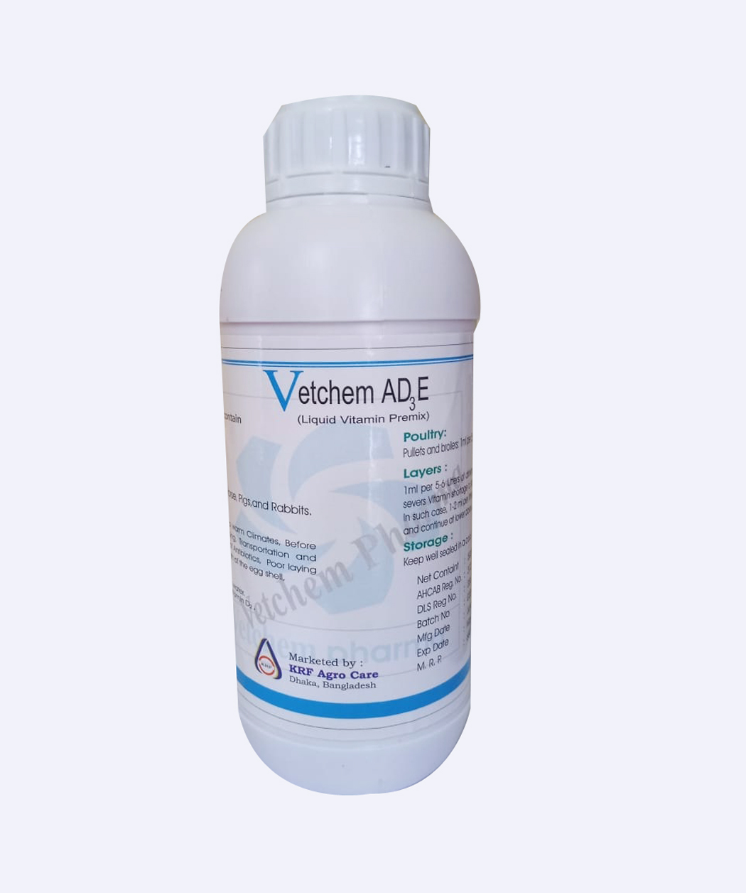Vetchem Vitamin AD3 Liquid Vitamin Premix Feed Grade Powder for Animals ...