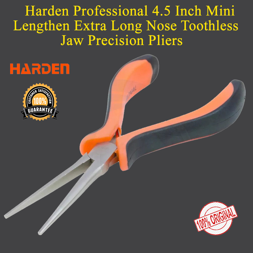 Harden Professional 4.5 Inch Mini Lengthen Extra Long Nose Toothless ...
