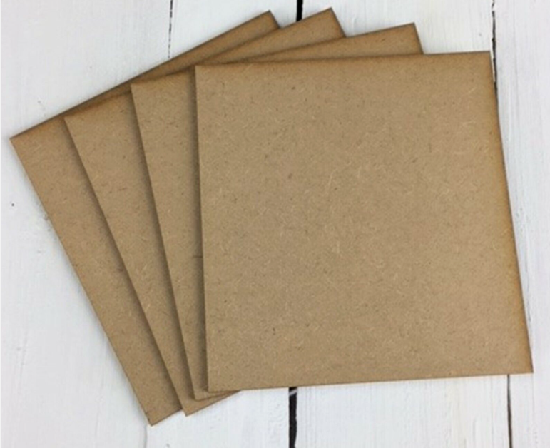 Eduway multi Inch Square Shape MDF Board Sheet Hardboard Sheets for Art ...
