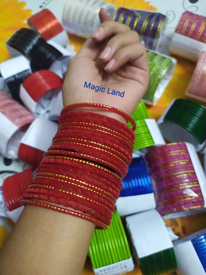 Indian kacchar velvet Churi 24 pis | Daraz.com.bd