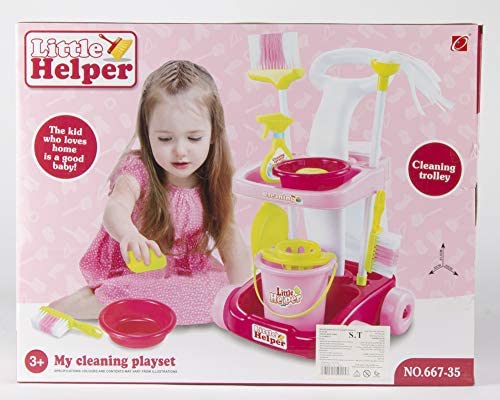 Little helper Kids Cleaning Trolley Toy cleaning Play Set | Daraz.com.bd