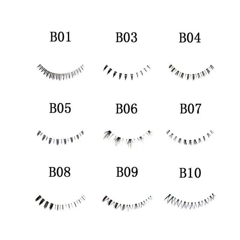 【All Of Me】NEW 5pairs under lashes super clear bottom false eyelash ...