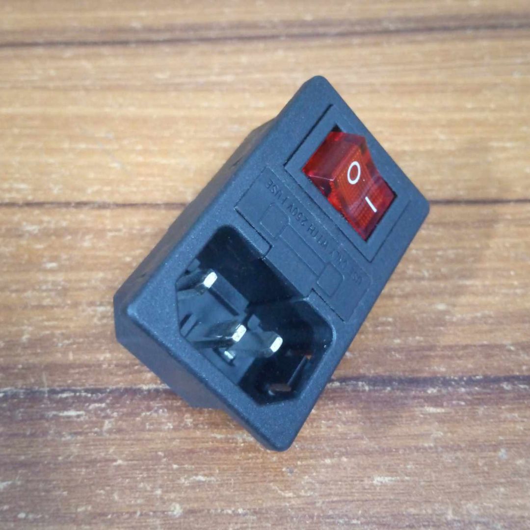 BK-AC-01 AC 250V 15A 3 Pin Terminal MALE Electrical Inlet Power Socket ...