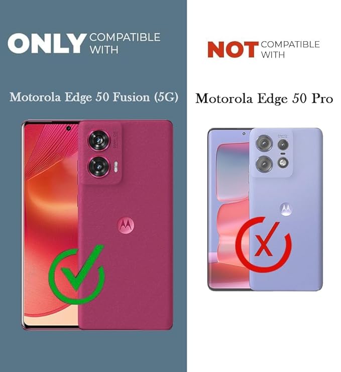 Motorola edge 50 Fusion 5G Flexible Clear Transparent Soft TPU Back ...