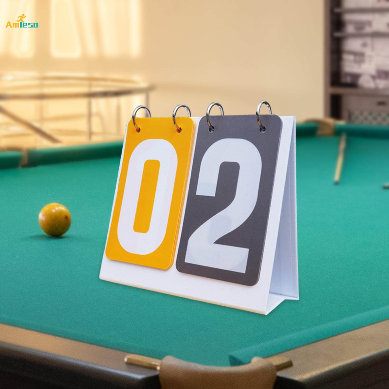 Sports Scoreboard Score Counter 2 Digit Portable Manual Score Flip ...