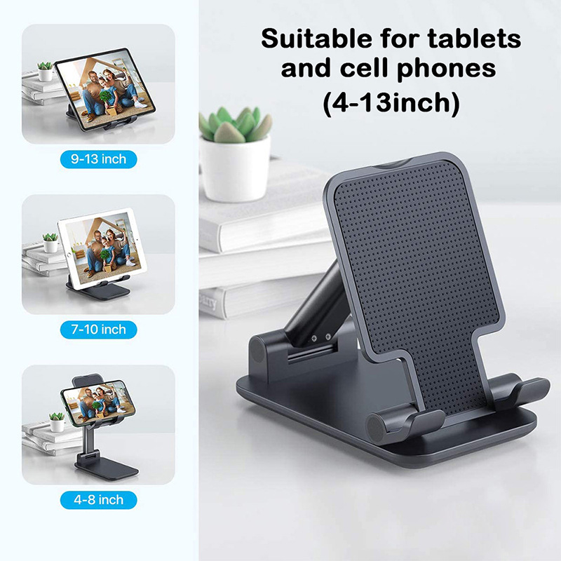 Universal Ergonomic Collapsible Adjustable Desktop Tablet Mobile Phone ...
