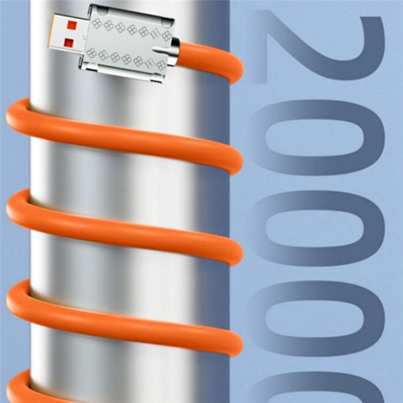 120W 6A Super Fast Charge Type-C Liquid Quick USB Cable Data Cable for ...