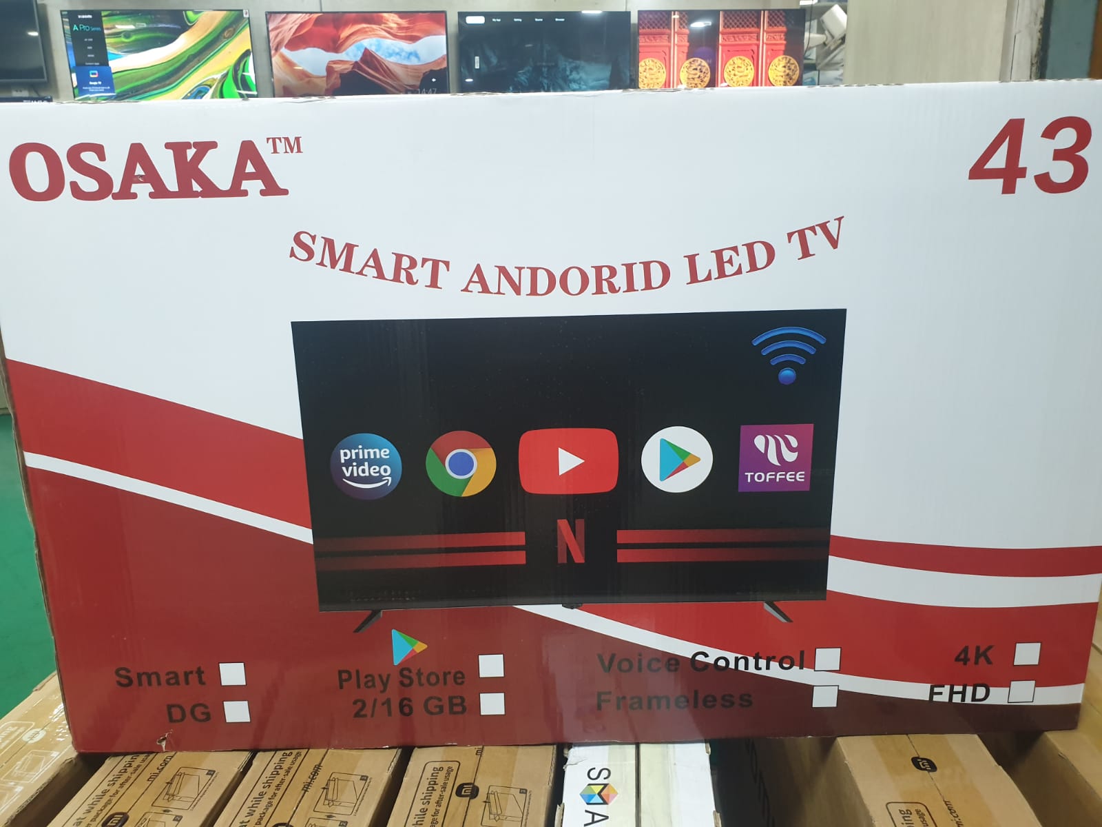 Osaka 32'' HD Frameless Android 11 LED TV 2 GB 16GB