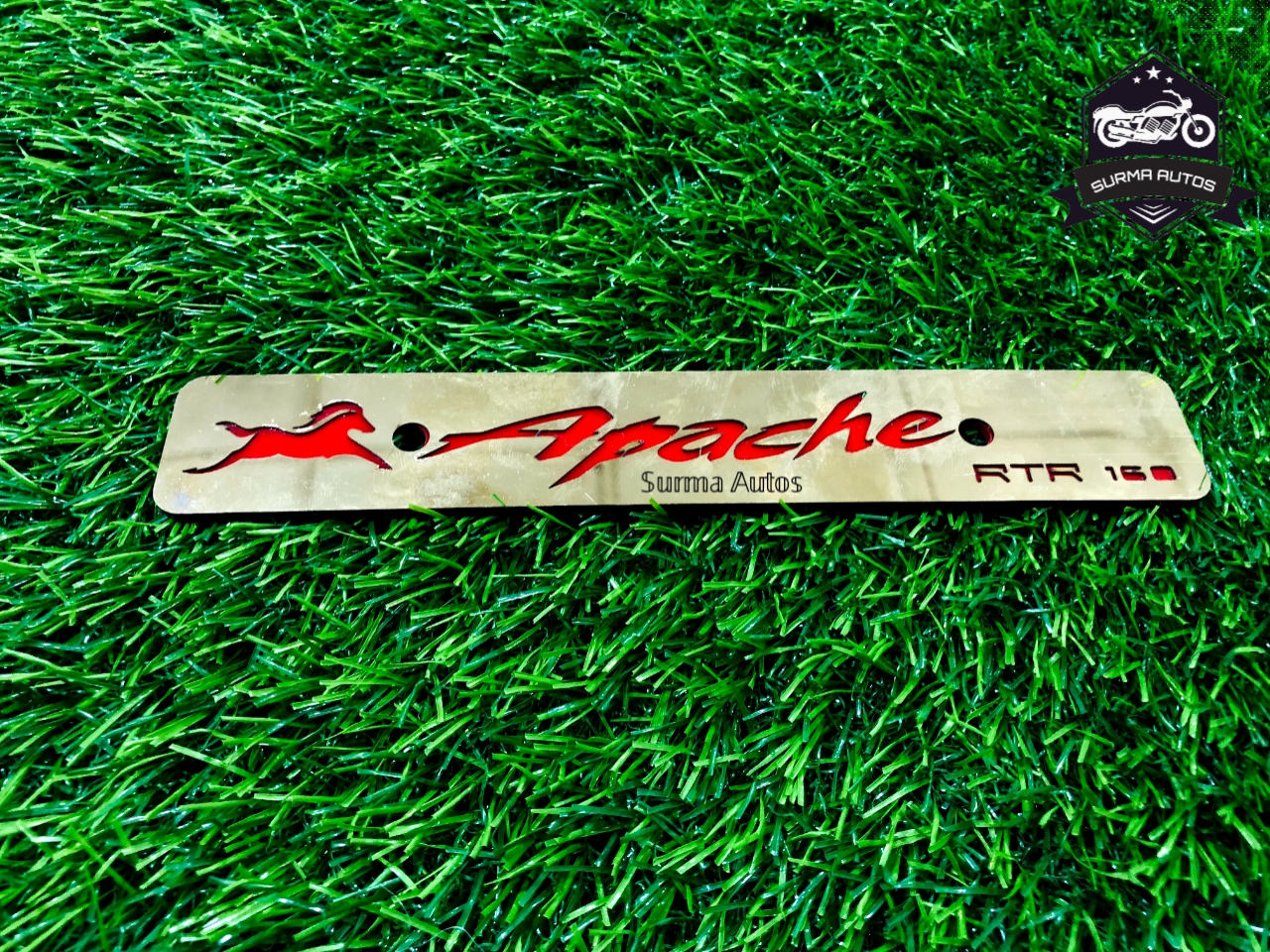 Apache RTR 160 Motorcycle New Design Name Plate Plastic & Metal | Daraz ...