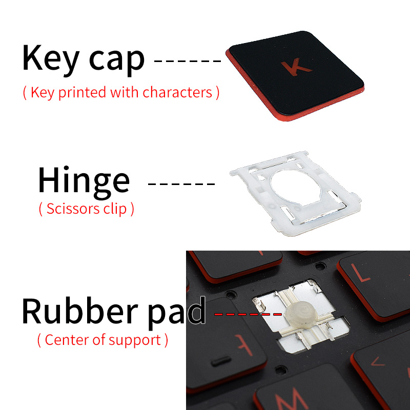 Replacement Keycap Key Cap Scissor Clip Hinge For Microsoft Surface ...