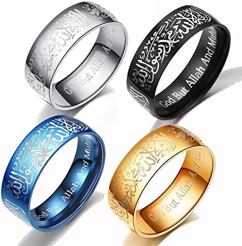 Islamic Jewellery Ring with Shahada in Arabic & English | Daraz.com.bd