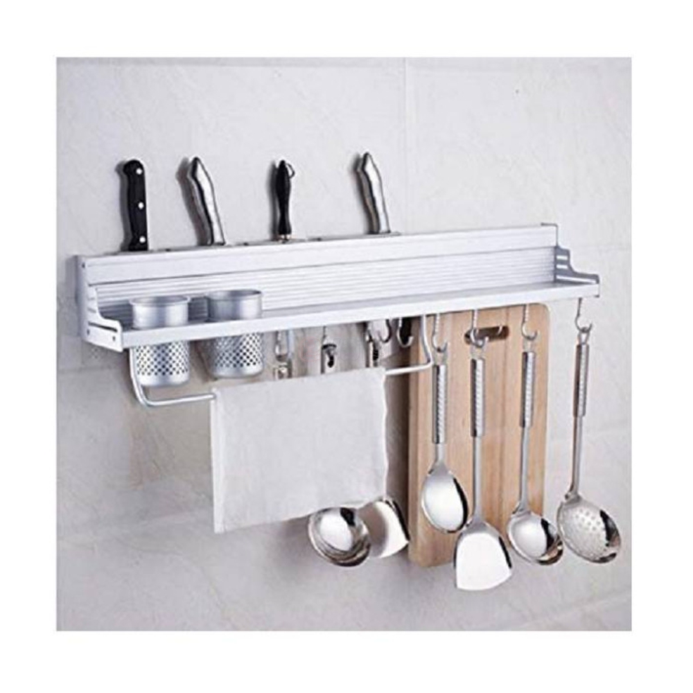 Stainless Steel Wall Mounted Kitchen Storage - Silver | Daraz.com.bd
