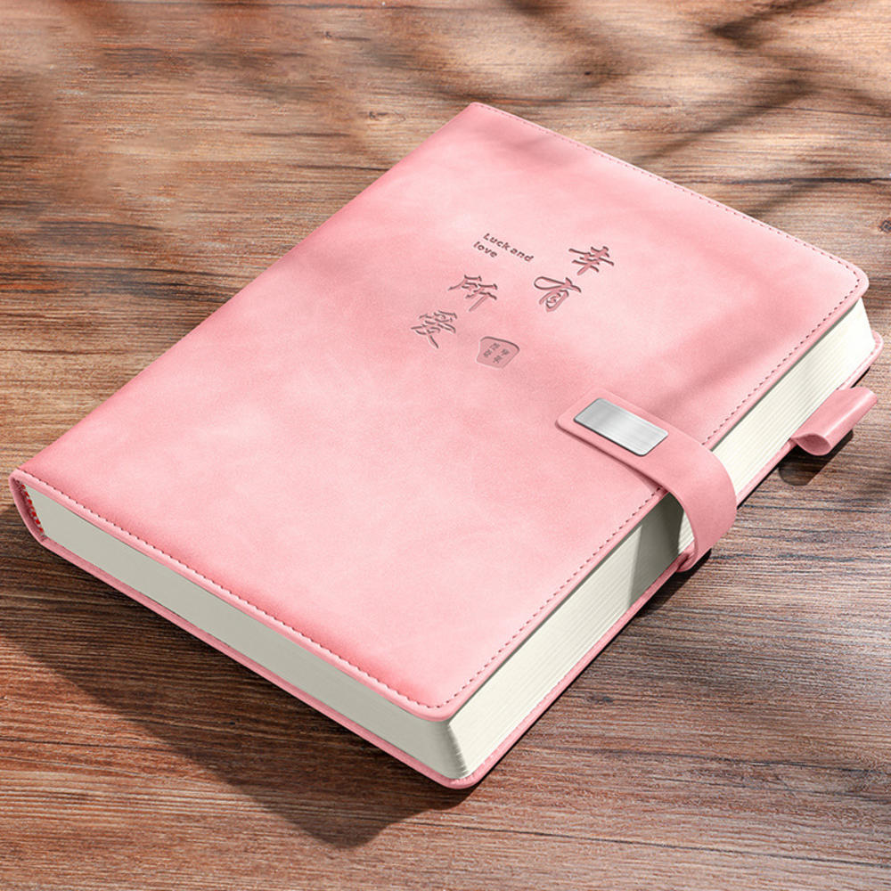 A5 Thick Notebook Journal PU Hard Cover Diary Notepad European Style ...