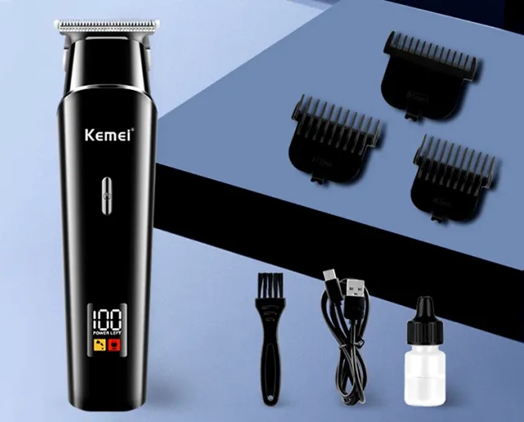 Kemei KM 1113 Professional Rechargeable Hair Clipper Beard Trimmer Hair Cutting Machine and ...