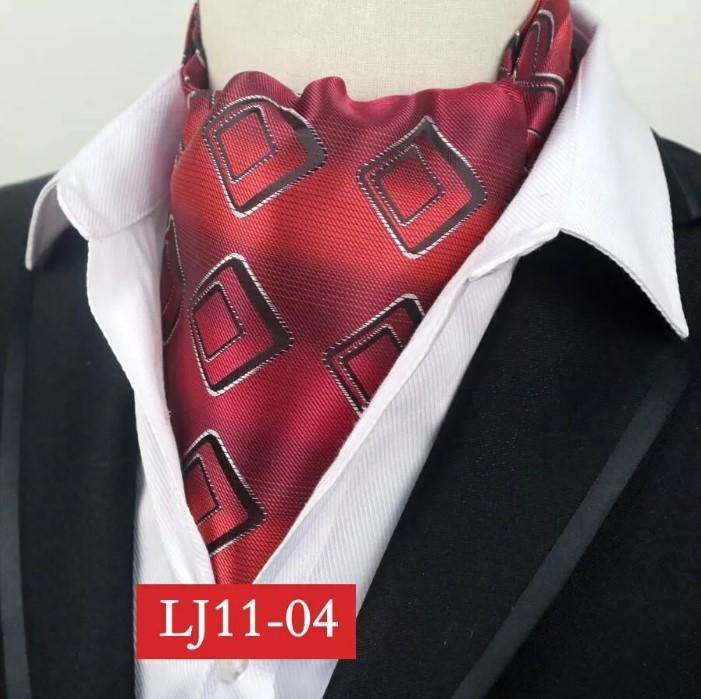 1Pcs Men's Neckties Vintage Paisley Wedding Formal Cravat Silk Ascot ...