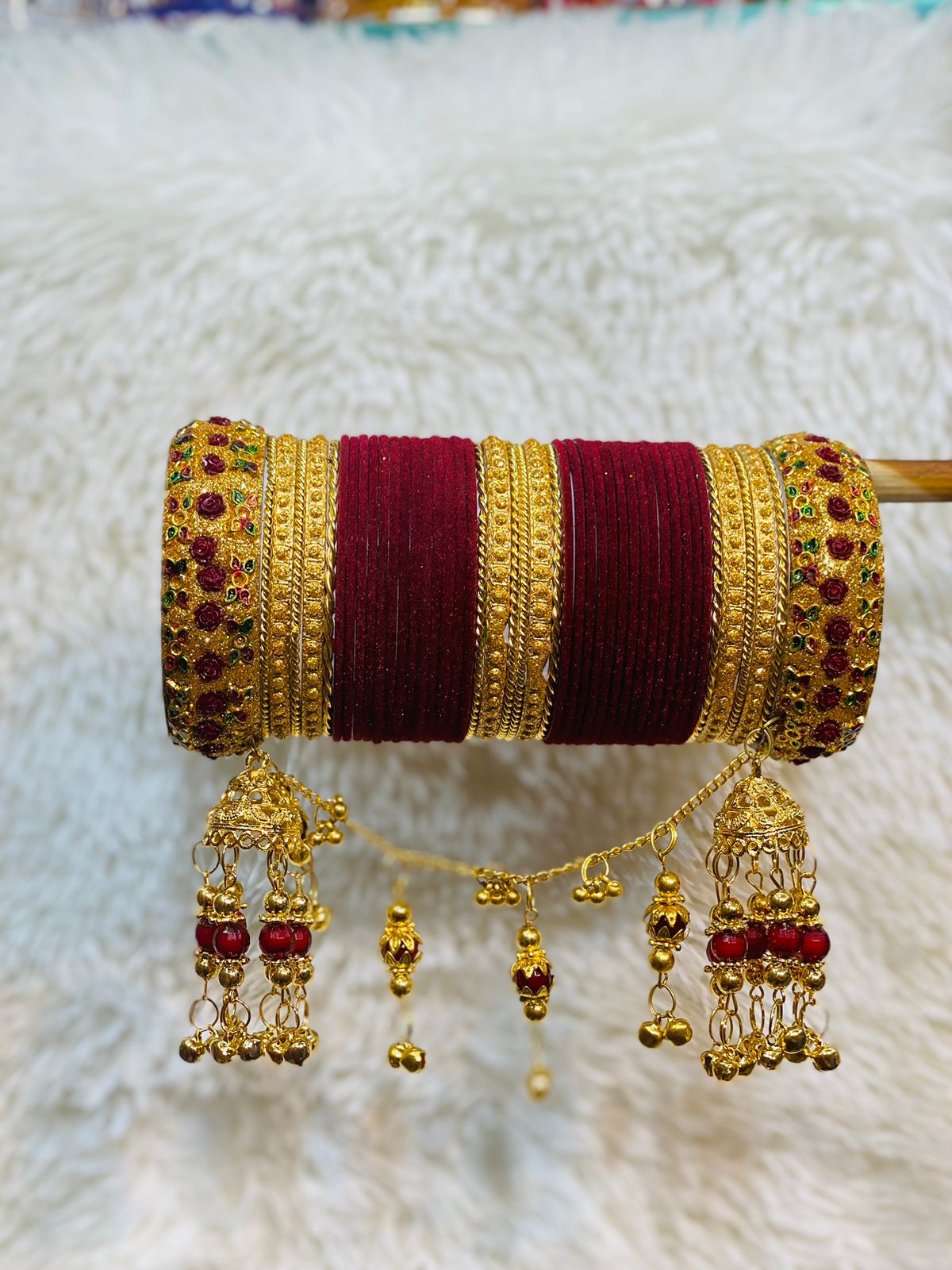1 Set New Indian Bridal Ajmeri Bangles/Churi Package For Girls-(1 full ...