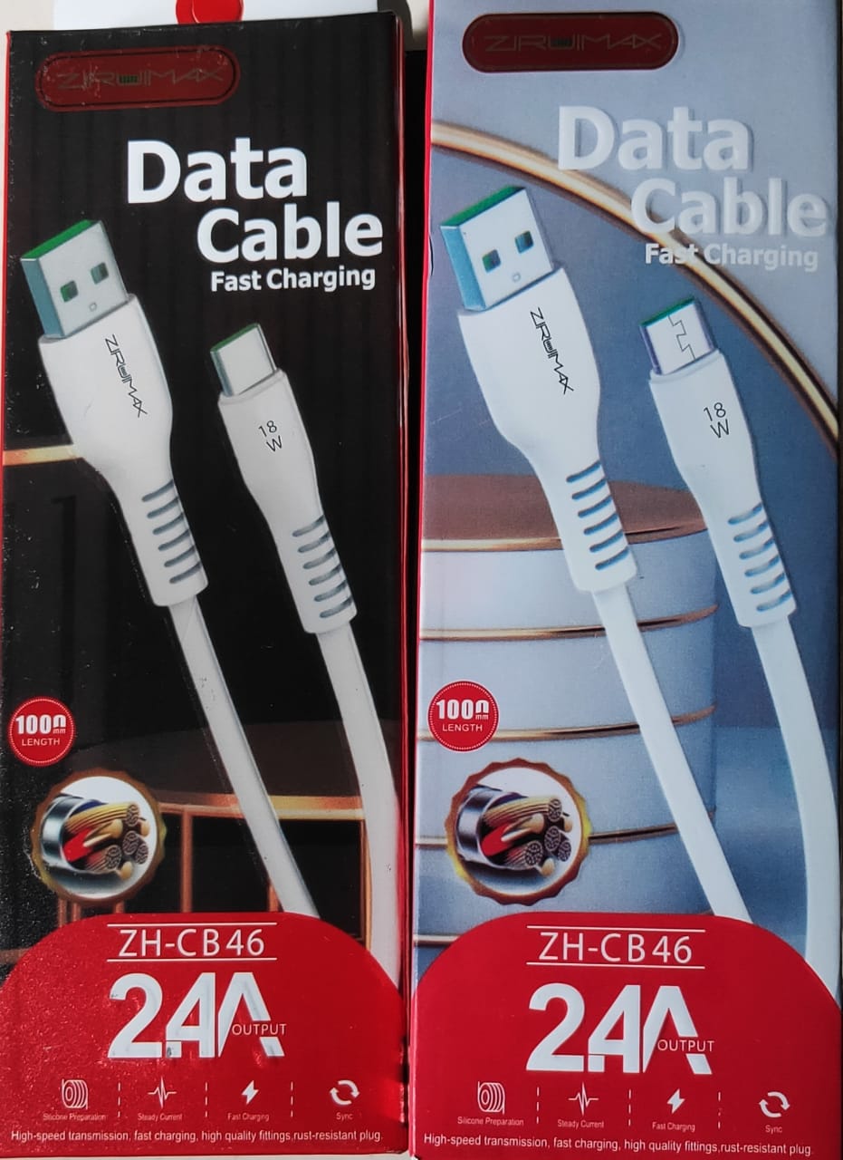 USB To Micro USB (Type B) Charging Data Cable 18W