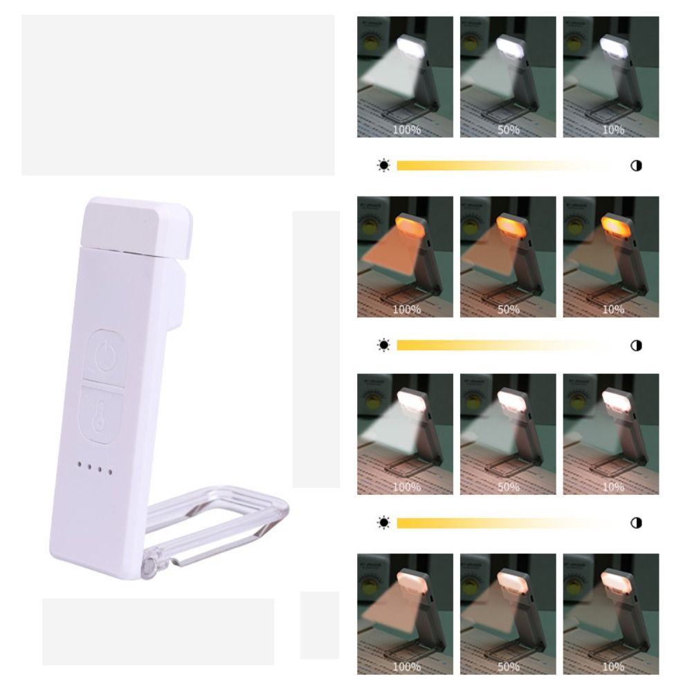 High Quality USB Rechargeable Book Clip Light Folding Adjustable ...