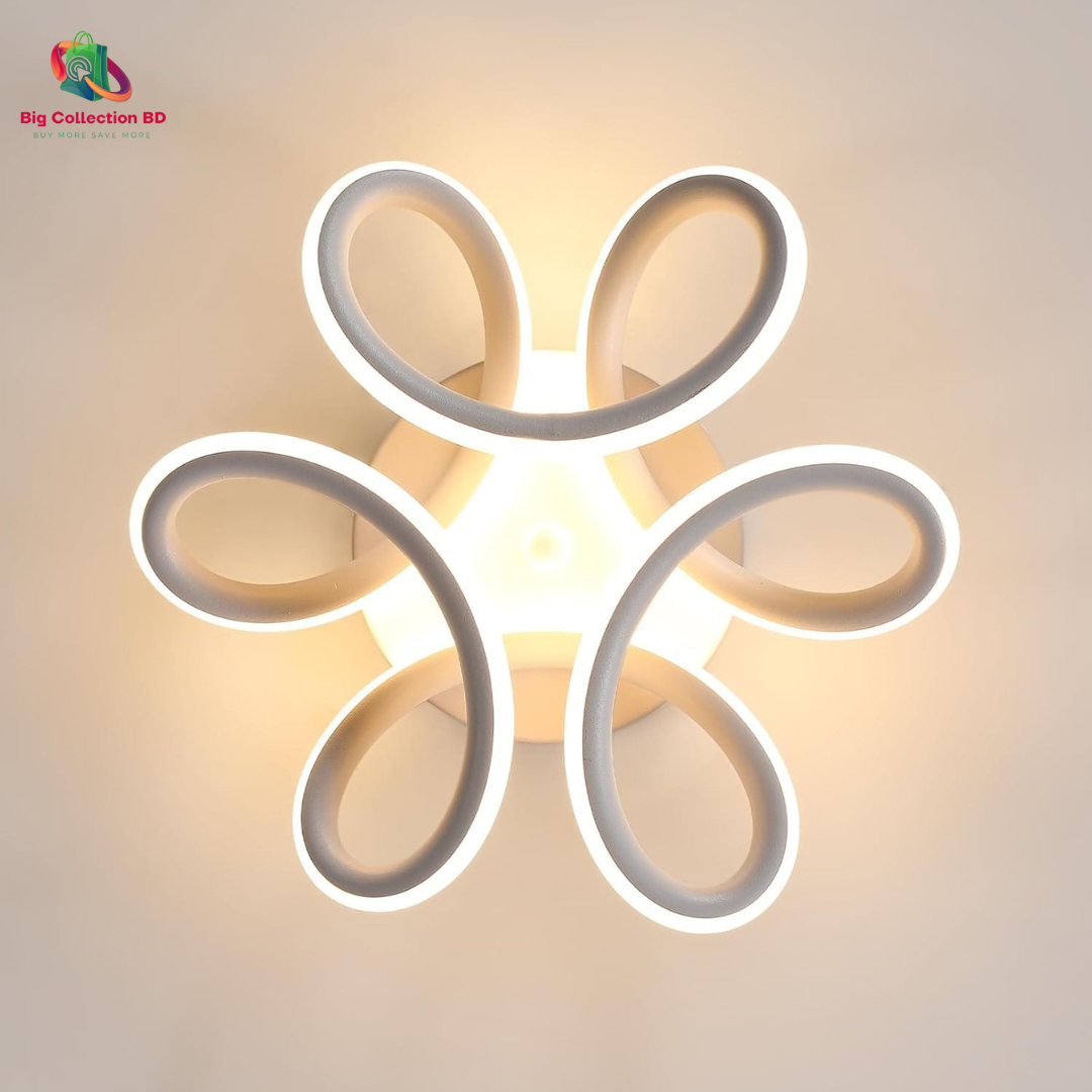 Modern Aisle LED Ceiling Light, Creative Aluminum Curved Ceiling Lamp 32W White/Black Ceiling ...