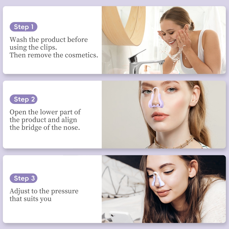 Silicone Nose Shaper Clip Nose Corrector Device Nose Bridge ...