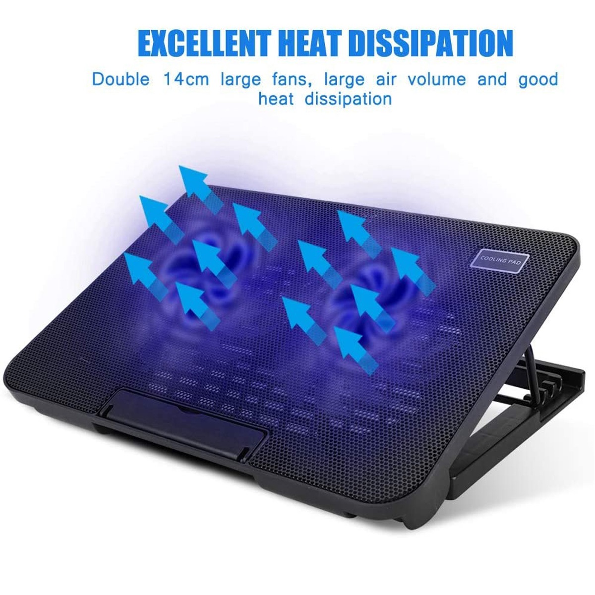 Laptop Cooling Pad fan N99 With 2 Dual Fan Cooling fan- laptop cooler ...
