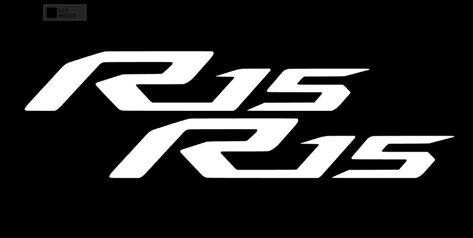 R15 logo Sticker for bike | Daraz.com.bd
