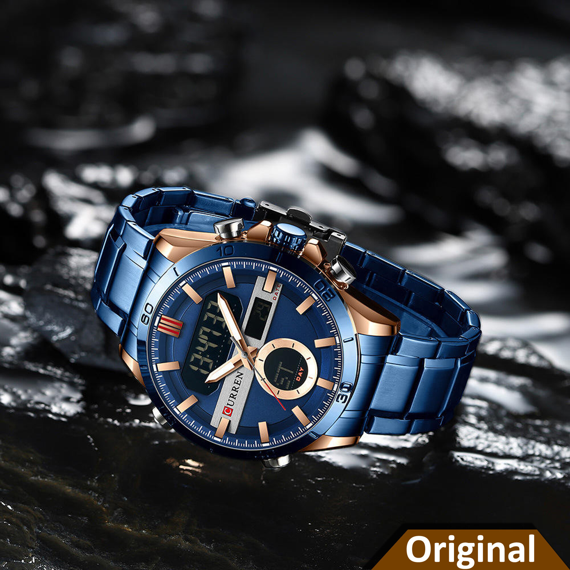 Curren 8384 Digital Chronograph Watch For Men - Watch