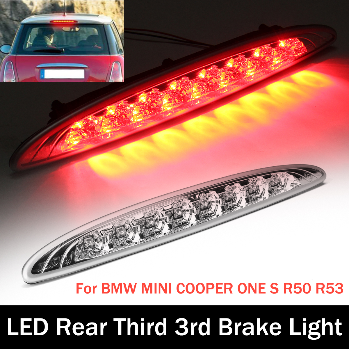 LED Tail Rear Third Brake Light Tail Stop Warning Red Lamp for BMW MINI ...