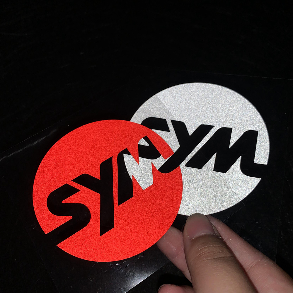Motorcycle Reflective SYM Logo Emblem Sticker for Sanyang Motor Maxsym ...