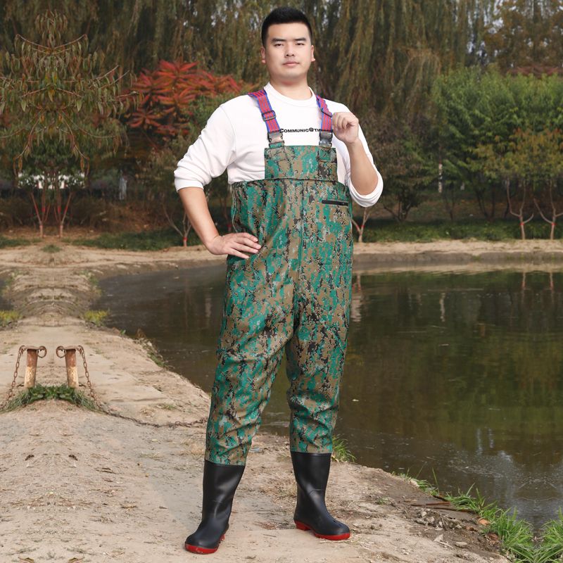 Wear-Resistant Wader Fishing Waterproof Clothes One-Piece Water Fork ...